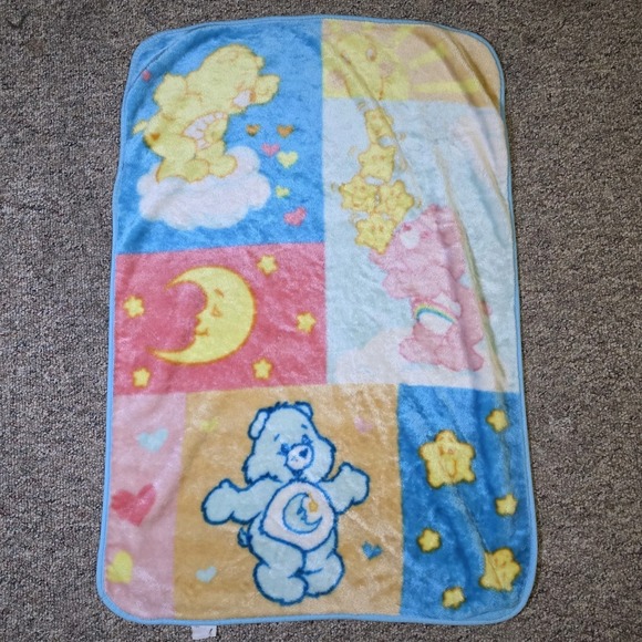 Care Bears | Bedding | Vintage Care Bears Plush Baby Blanket Lux Crib ...